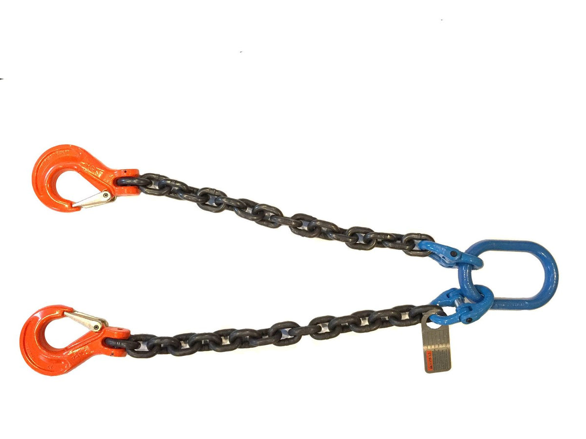 1/2''x 2' Grade 100 V-Bridle Recovery Chain with Master Link and Found ...